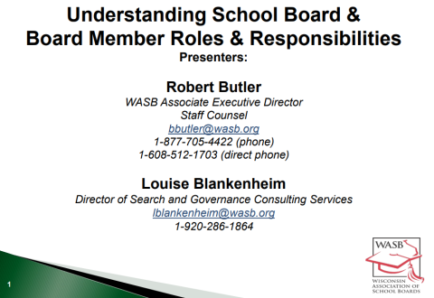 Roles and Responsibilities of School Board Members Presentation Image ...