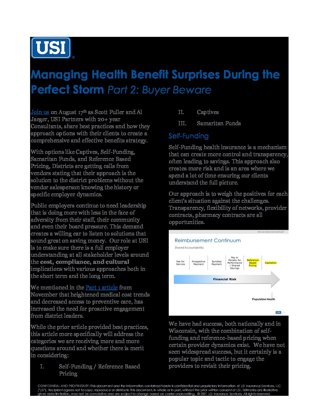 USI Managing Health Benefit Surprises Part 2 | Wisconsin Association of ...