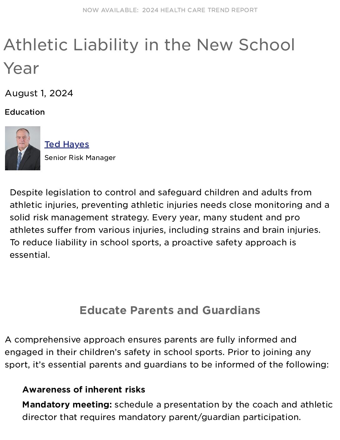 Athletic Liability M3 2024 Aug | Wisconsin Association of School Boards