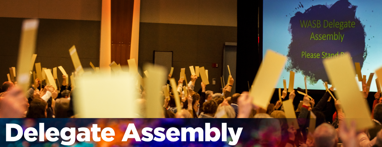 Convention 2025 Delegate Assembly Web Banner | Wisconsin Association of School Boards