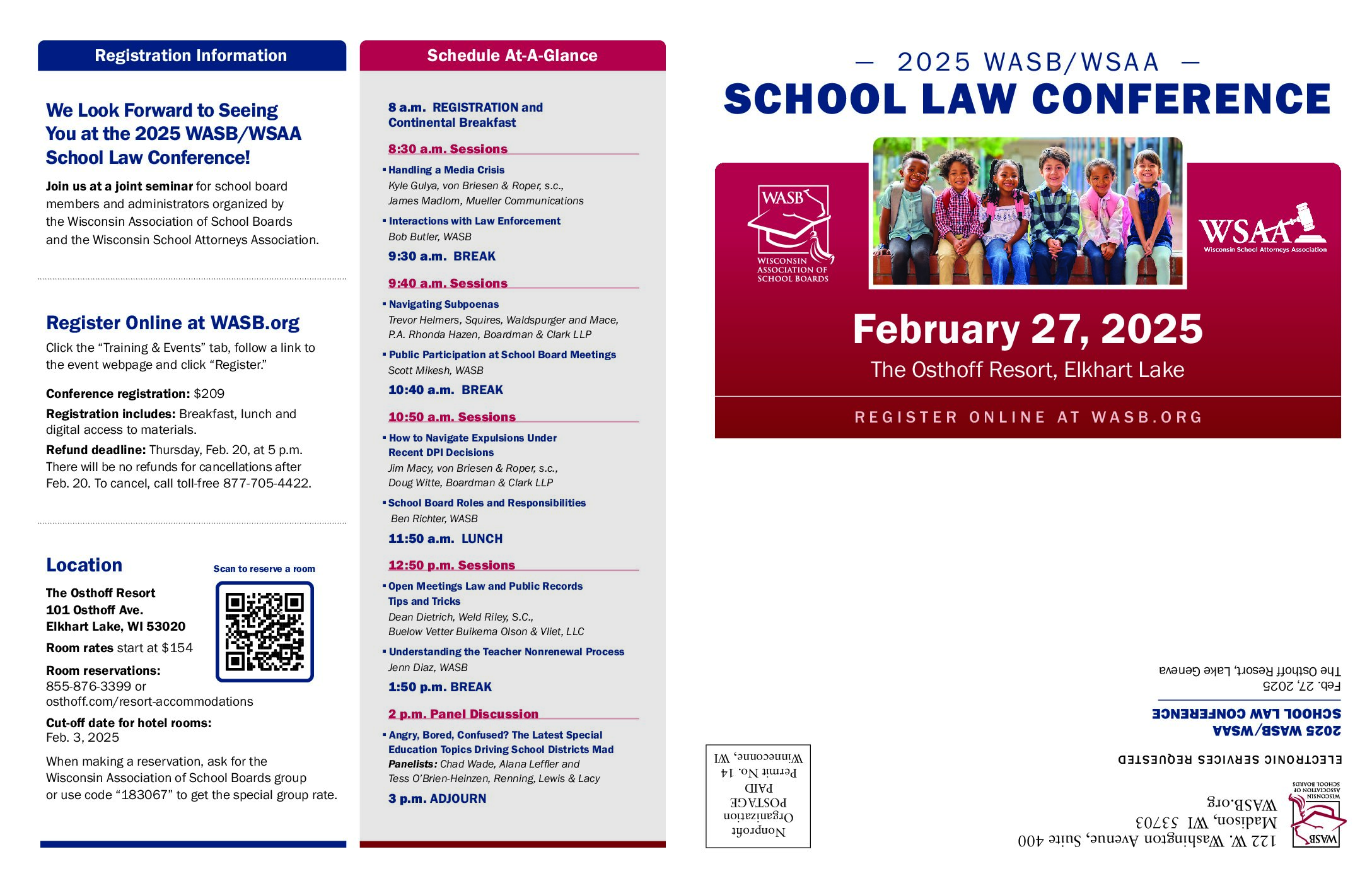 2025 WASB WSAA School Law Conference | Wisconsin Association of School ...