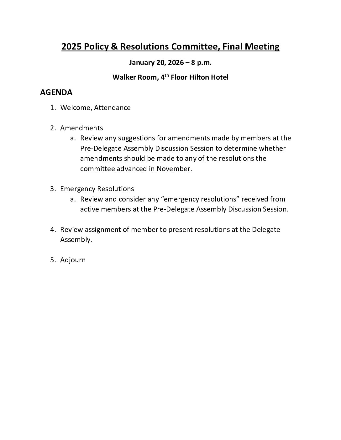 2025 Final Meeting Agenda - Wisconsin Association of School Boards